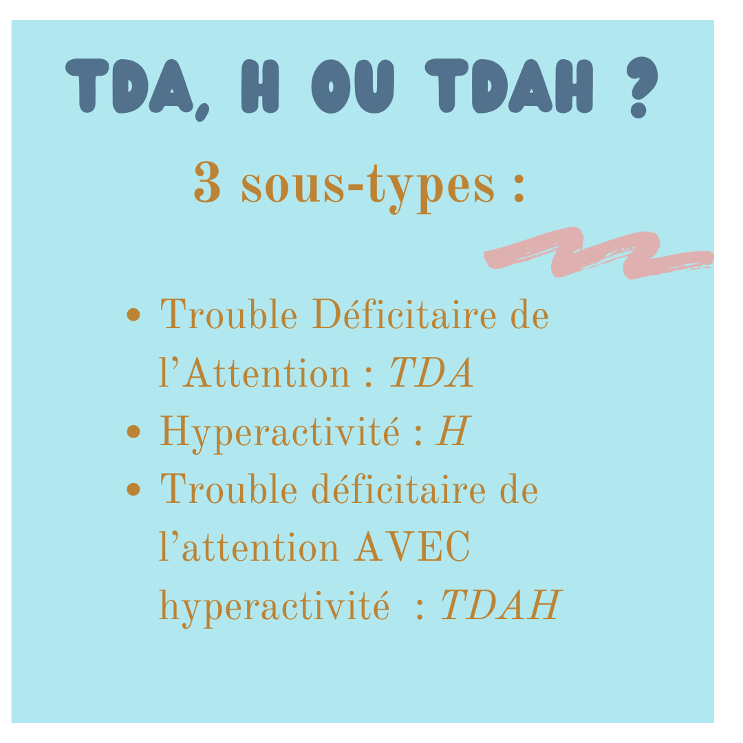 LE TDA et TDAH - Chez Cath